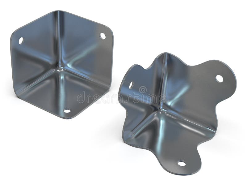 Flat metal corners stock image. Image of industry, steel - 205850157