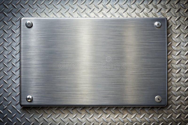 Flat Metal Plate for Neutral Background or Structural Element Stock ...