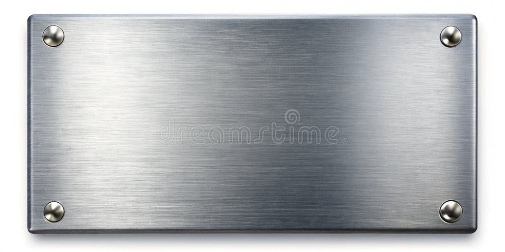 Flat Metal Plate for Neutral Background or Structural Element Stock ...