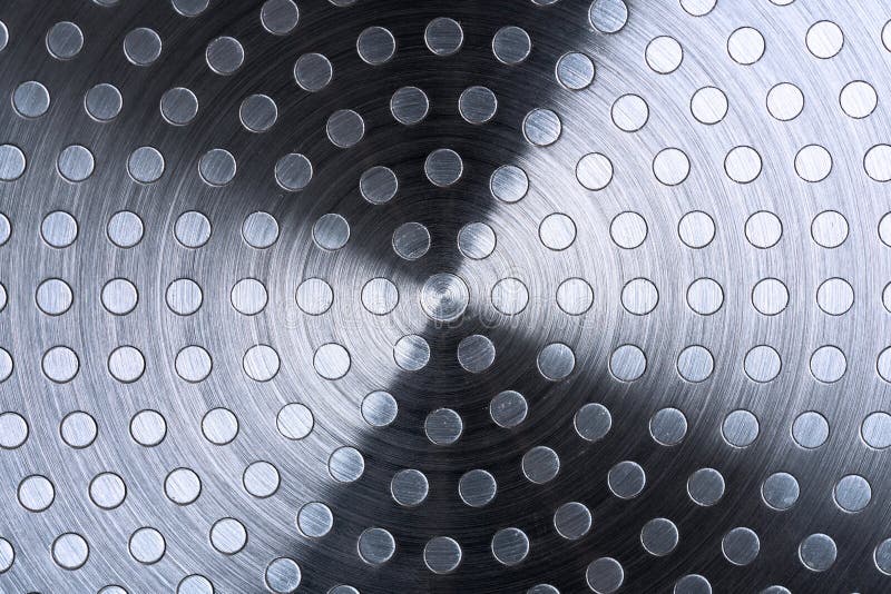 Silver Metal Surface with Round Aluminum Inserts. Texture, Background ...