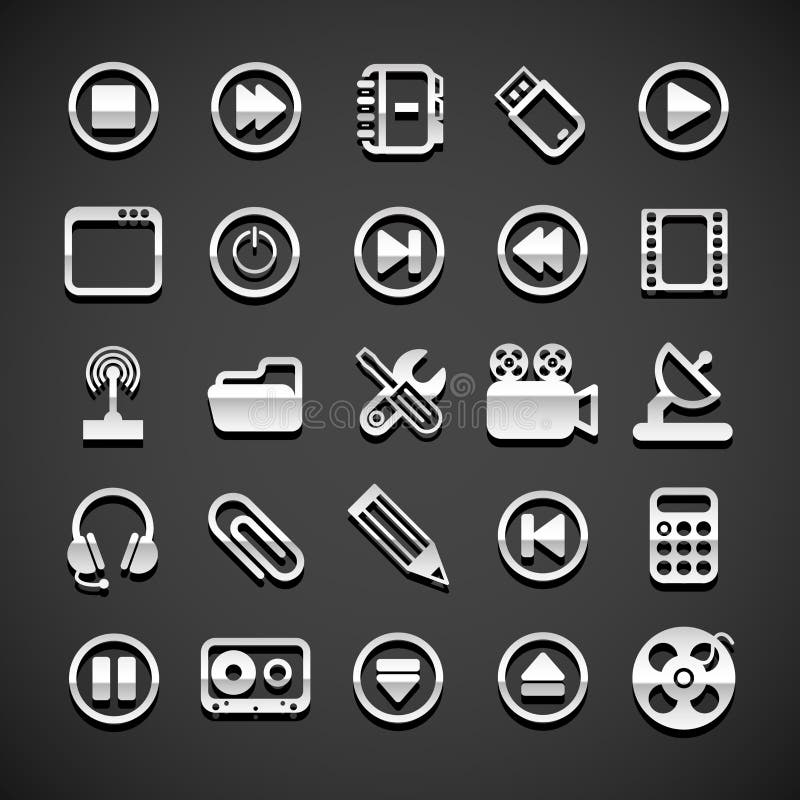 Communications Icons Vector Stock Vector - Illustration of icons, sign ...