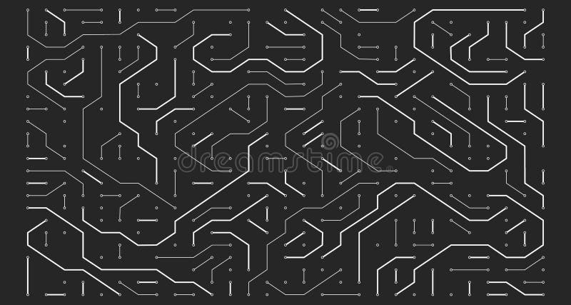 Flat Microelectronics Circuits Technology Logo Set Stock Vector - Illustration of internet ...