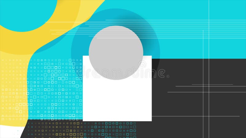 Flat Minimal Geometric Abstract Motion Design with Lines and Square ...