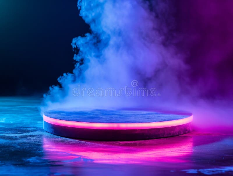 Flat Minimalistic Product Display Podium Horizontal Illustration. Stock ...