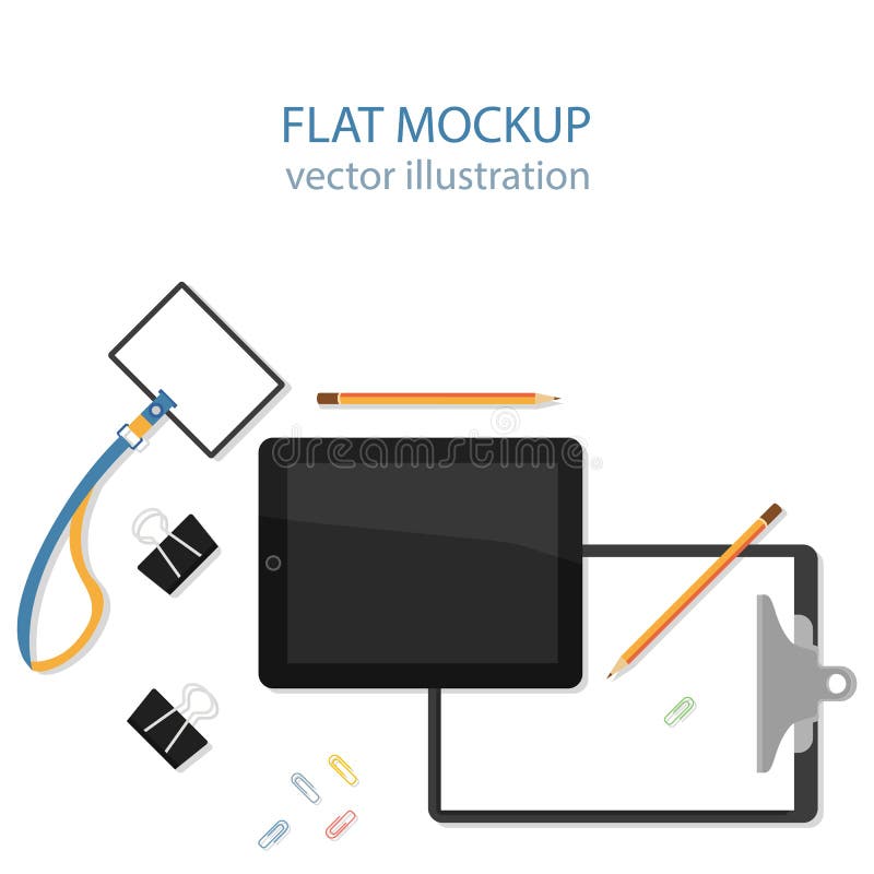 Flat Mockups for Website Design Stock Vector - Illustration of design ...