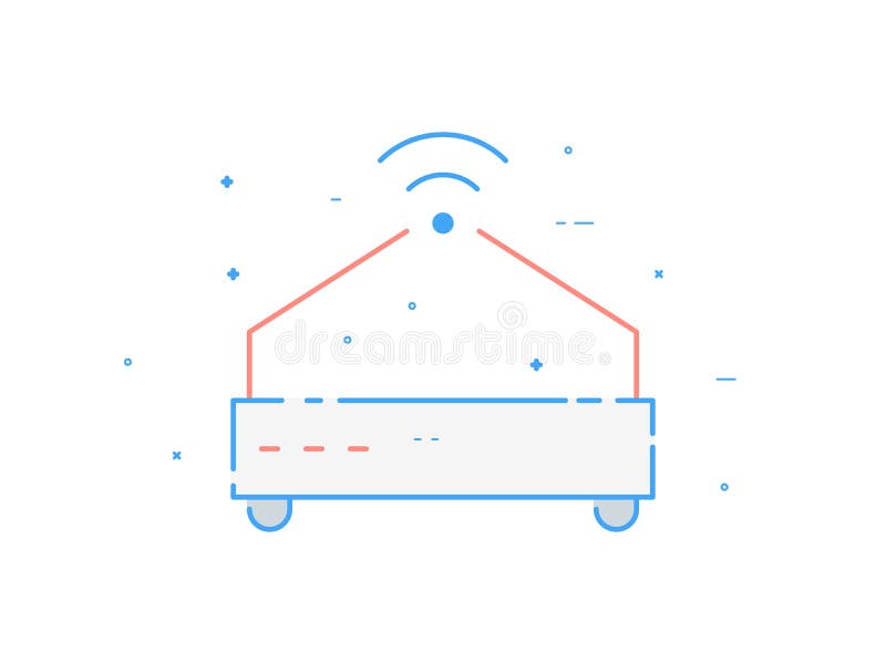 Flat Modem Vector, Communication Illustration Design. Stock Vector ...