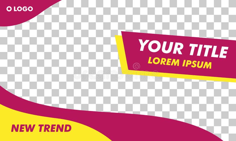 Flat Modern Landscape Web Banner Template Stock Illustration ...