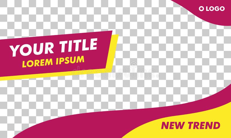 Flat Modern Landscape Web Banner Template Stock Illustration ...