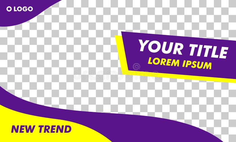 Flat Modern Landscape Web Banner Template Stock Illustration ...