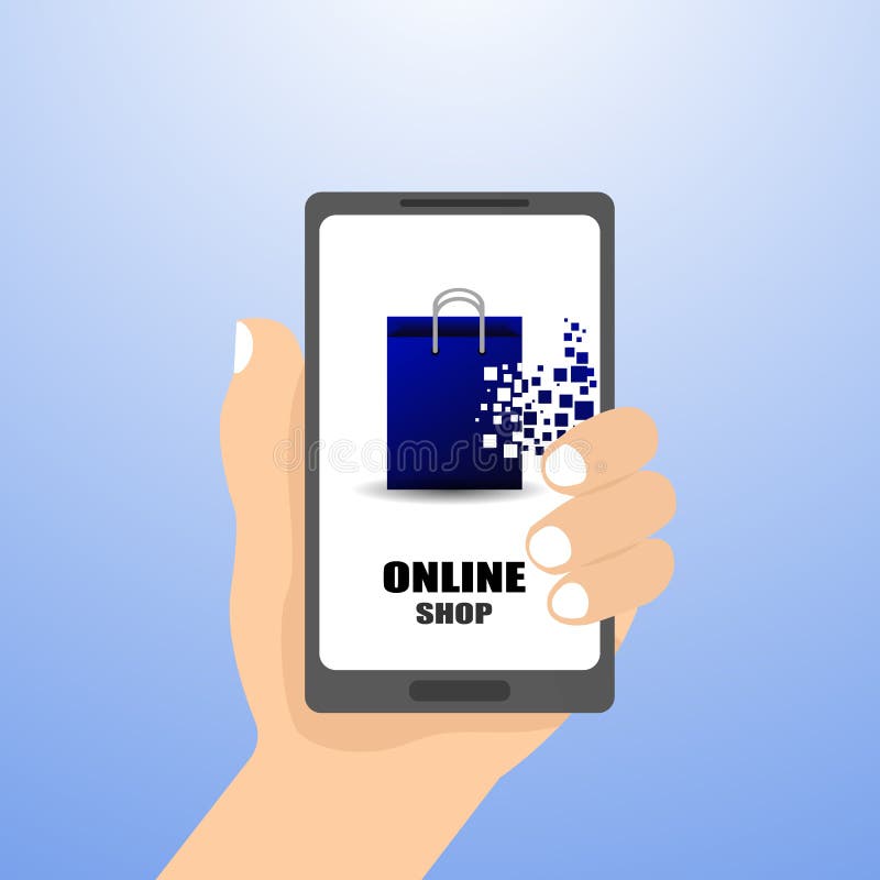 Flat Modern Vector Illustration Concept of Online Shopping Web Store ...