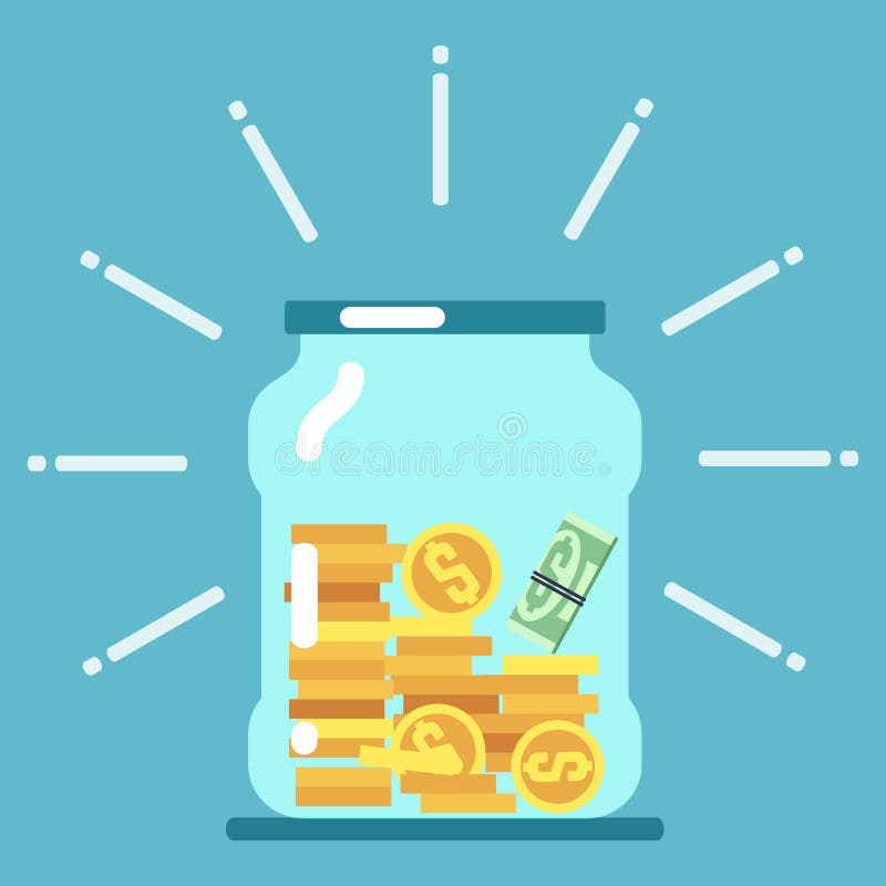 Saving flat money jar stock vector. Illustration of flat - 95072327 Saving flat money jar stock vector. Illustration of flat - 95072327