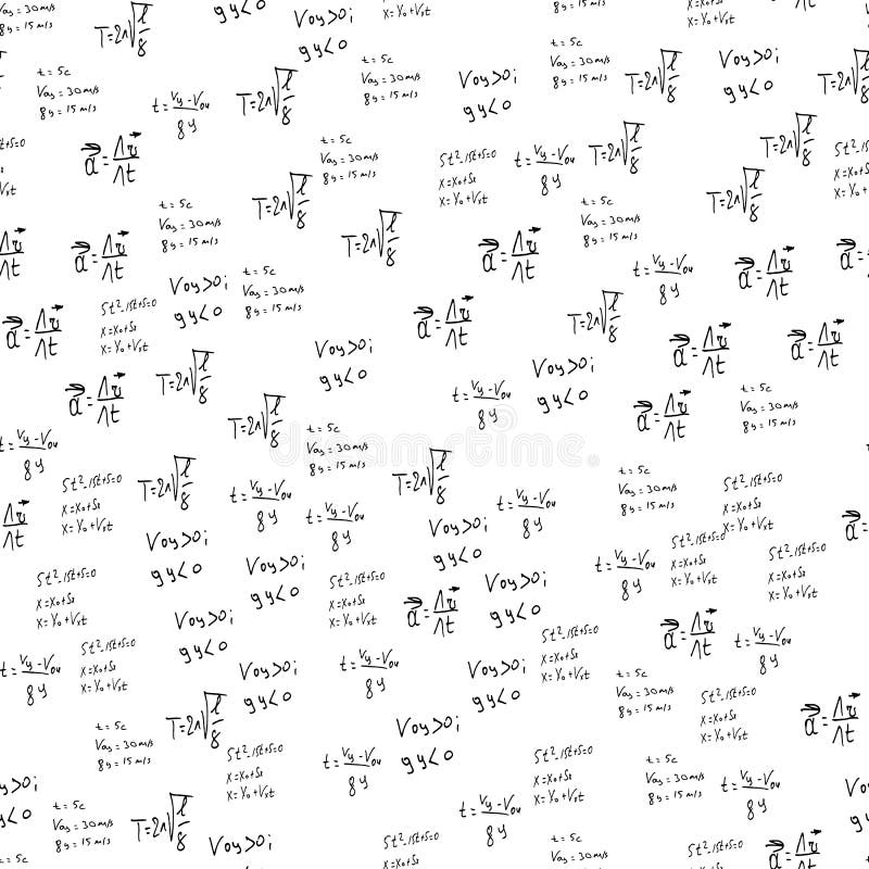 Seamless Mathematical Pattern Stock Vector - Illustration of ...