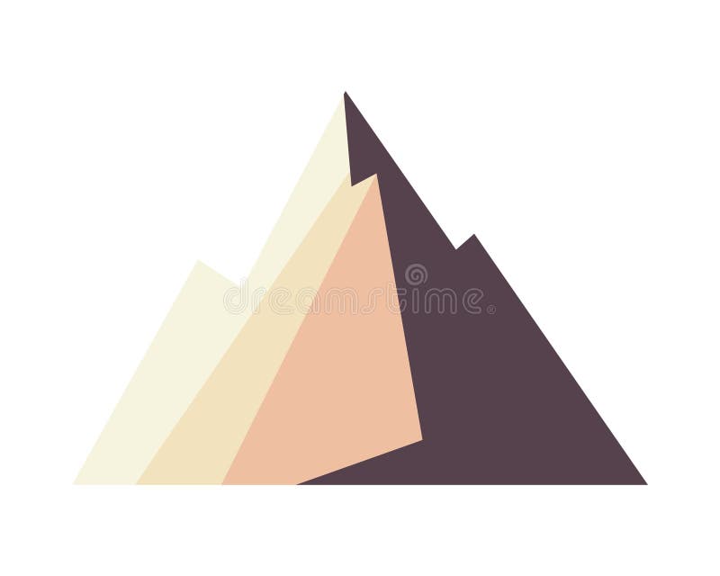 Flat mountain design stock vector. Illustration of geology - 273085729