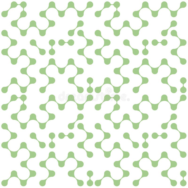 Flat Multicolor Molecules Seamless Pattern Stock Illustration ...