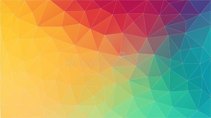 Flat Multicolor Triangle Geometric Wallpaper. Futuristic Background ...