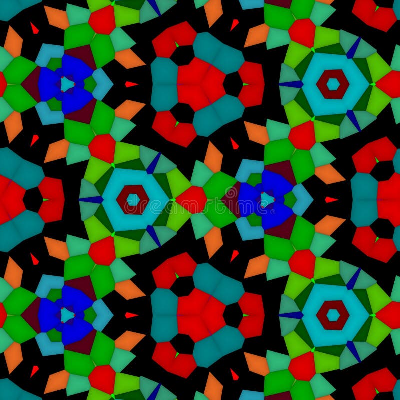 Flat Multicoloured Shapes Abstracts Backgrounds Digital Art Stock ...