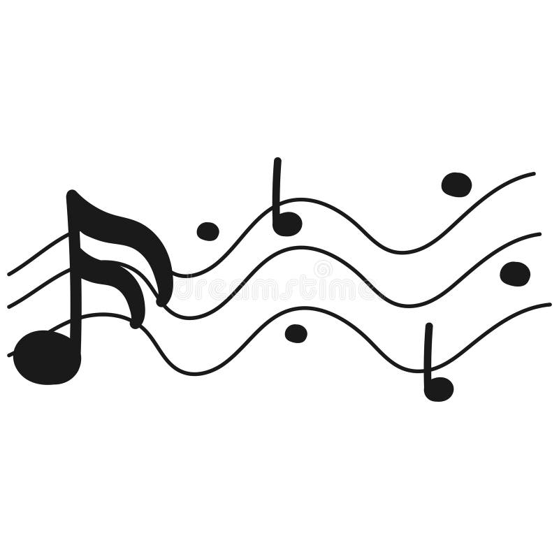 Flat Musical Notes Illustration Stock Vector - Illustration of note ...