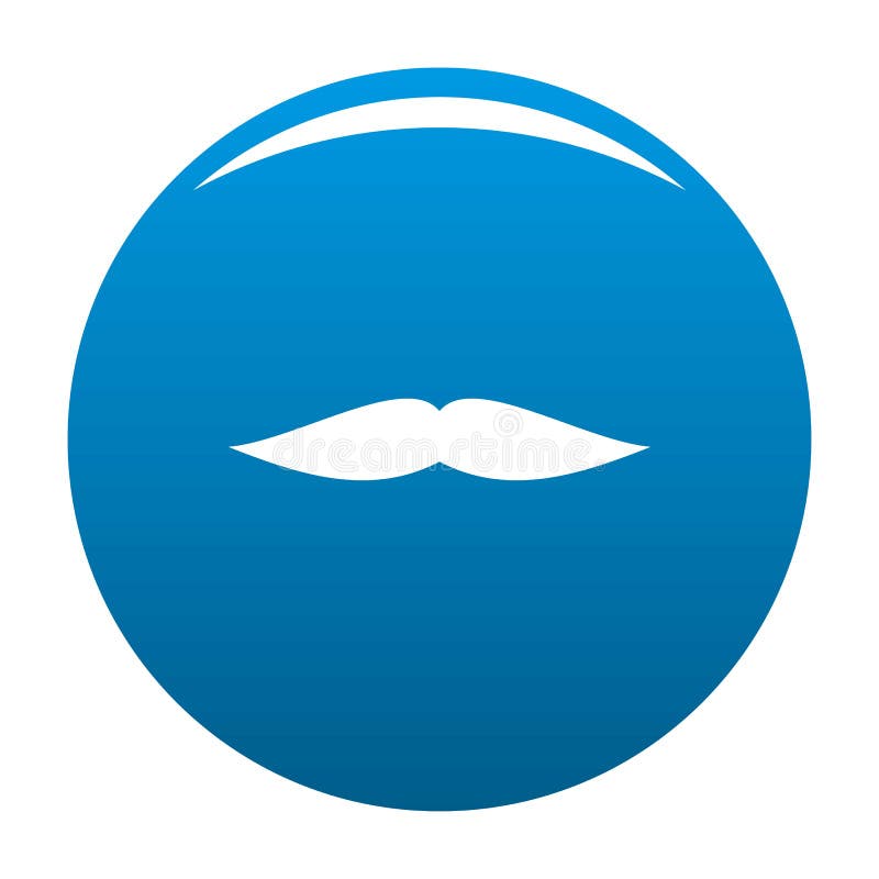 Flat Mustache Icons Circle Set Vector Stock Vector - Illustration of ...