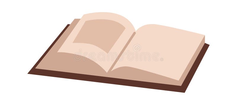 Flat open book stock vector. Illustration of learn, page - 272739657