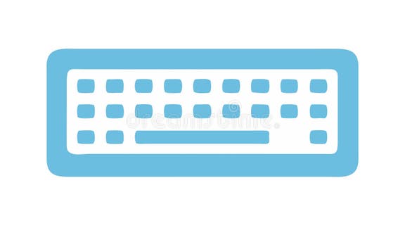 Flat Outline Keyboard Icon Vector Computer Input, Vector Design ...