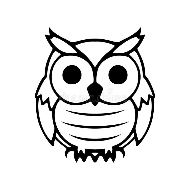 Flat owl symbol stock vector. Illustration of business - 340998854