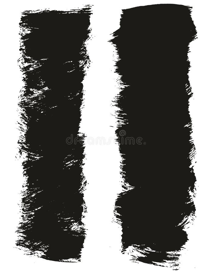 Flat Paint Brush Thick Short Background High Detail Abstract Vector ...