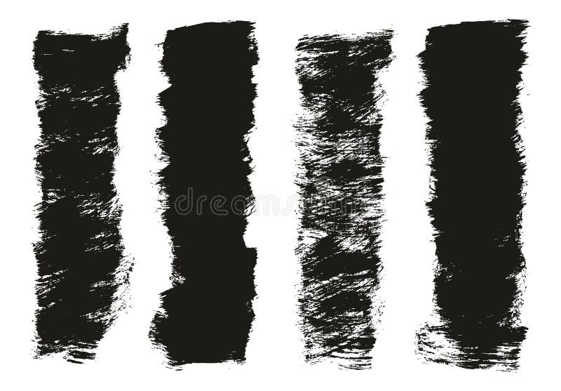 Flat Paint Brush Thick Short Background High Detail Abstract Vector ...