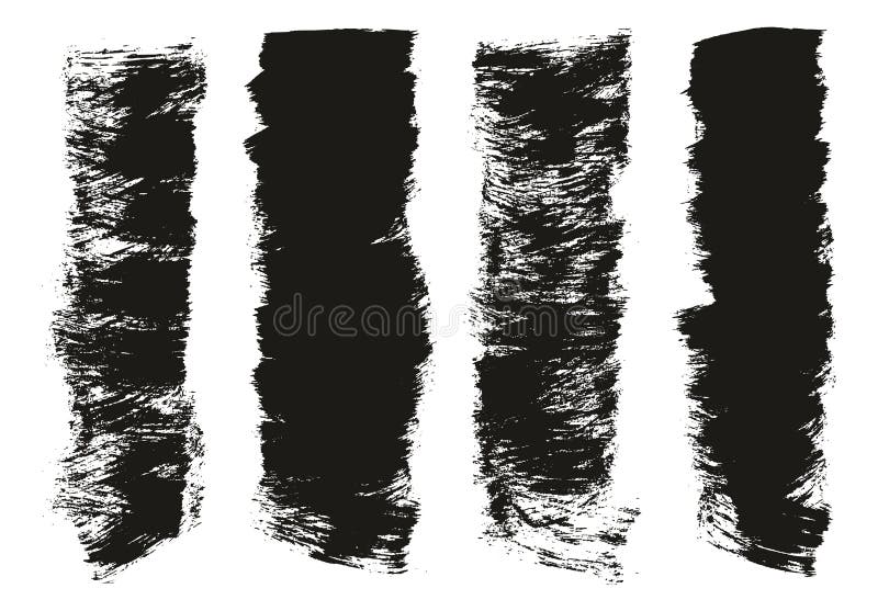 Flat Paint Brush Thick Short Background High Detail Abstract Vector ...