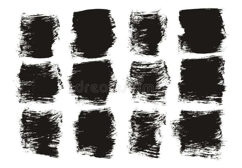 Flat Paint Brush Thick Short Background High Detail Abstract Vector ...