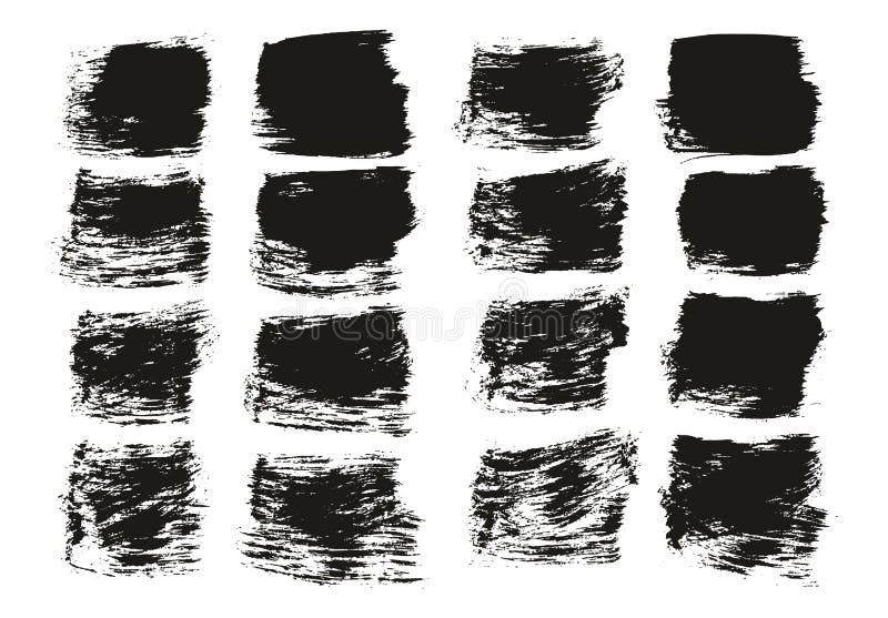 Flat Paint Brush Thick Short Background High Detail Abstract Vector ...