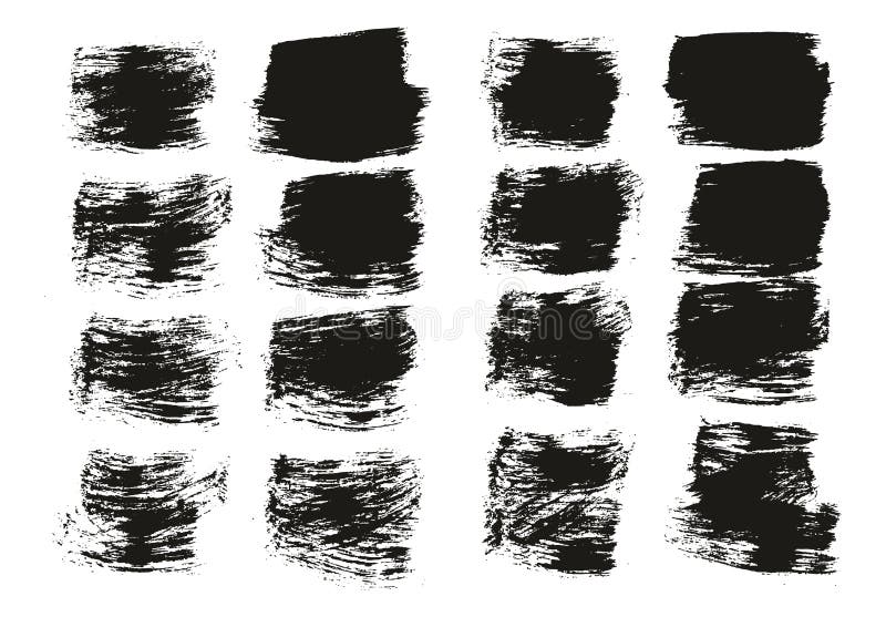 Flat Paint Brush Thick Short Background High Detail Abstract Vector ...