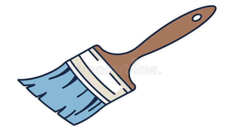 Flat Paintbrush Vector Illustration, Artistic Tool Graphic, Vector ...