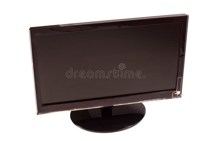 Flat Screen Computer Monitor Stock Photo - Image of modern, technology ...