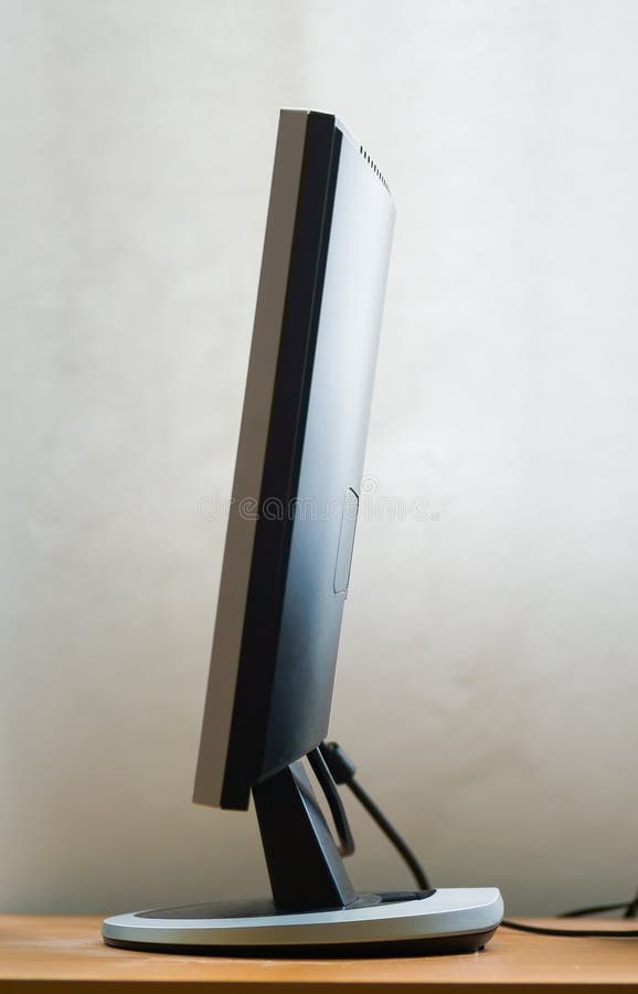 Flat Panel Monitor stock image. Image of table, closeup - 53202129