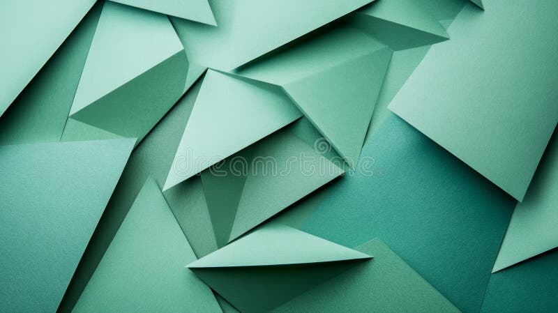 Flat Paper Cut Overlapping Angular Geometric Shapes with Soft Shadows ...