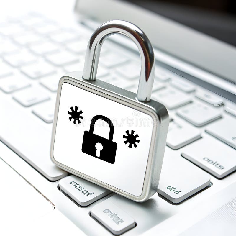 "Password Protected Icon Illustration Isolated on White Background ...