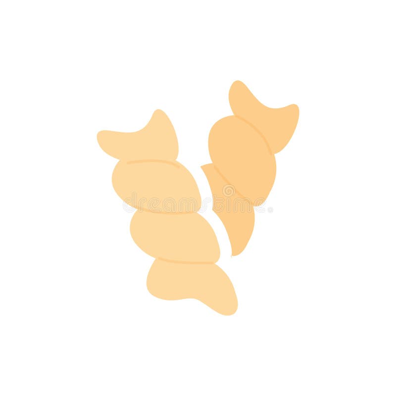 Flat pasta icon stock vector. Illustration of element - 96296490