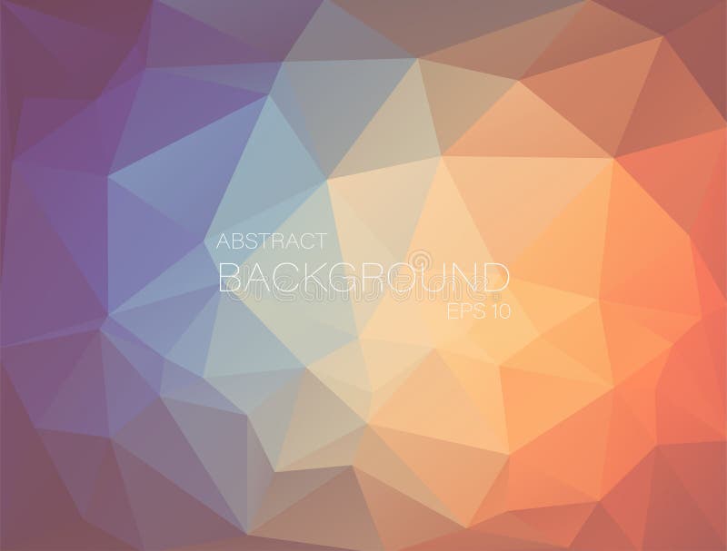 Flat Pastel Color Triangle Geometric Wallpaper Stock Vector ...