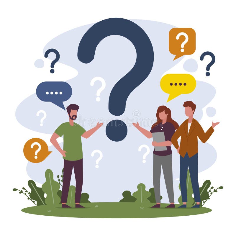 People Asking Questions Clipart