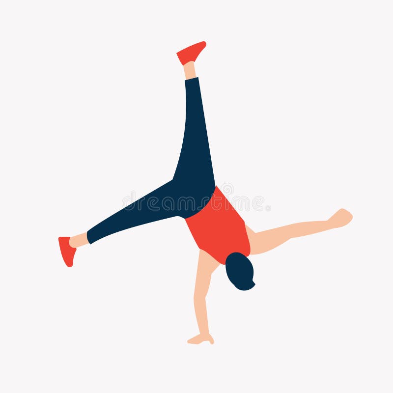 Cartoon Handstands Stock Illustrations – 8 Cartoon Handstands Stock ...