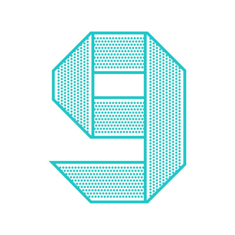 Flat perforate font stock vector. Illustration of graphic - 136987659