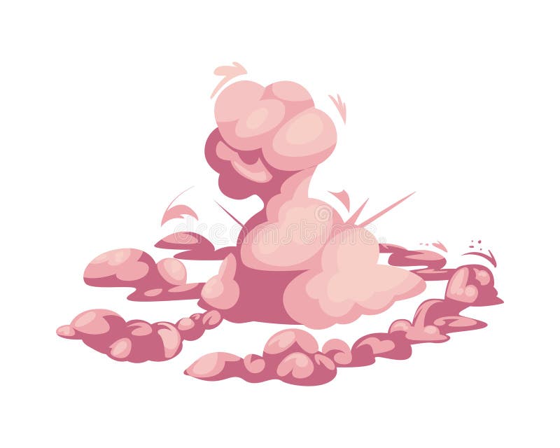 Flat pink explosion stock vector. Illustration of design - 273211154