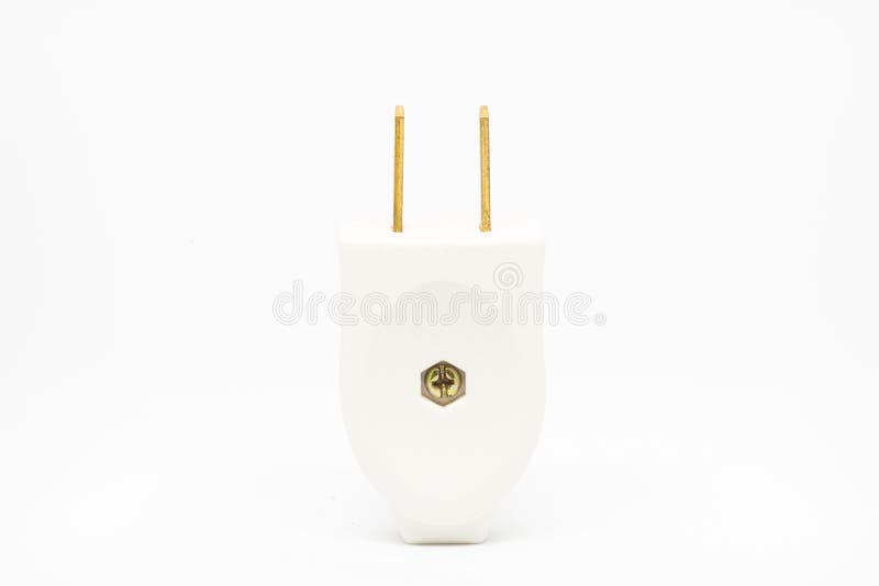 2 flat pins plug stock image. Image of green, holes, connection - 67353325