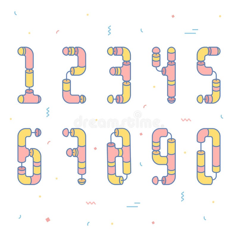 Font Numbers Pipe Stock Illustrations – 264 Font Numbers Pipe Stock ...