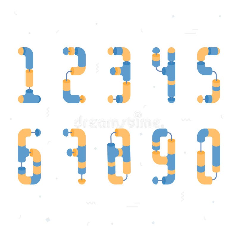 Font Numbers Pipe Stock Illustrations – 264 Font Numbers Pipe Stock ...