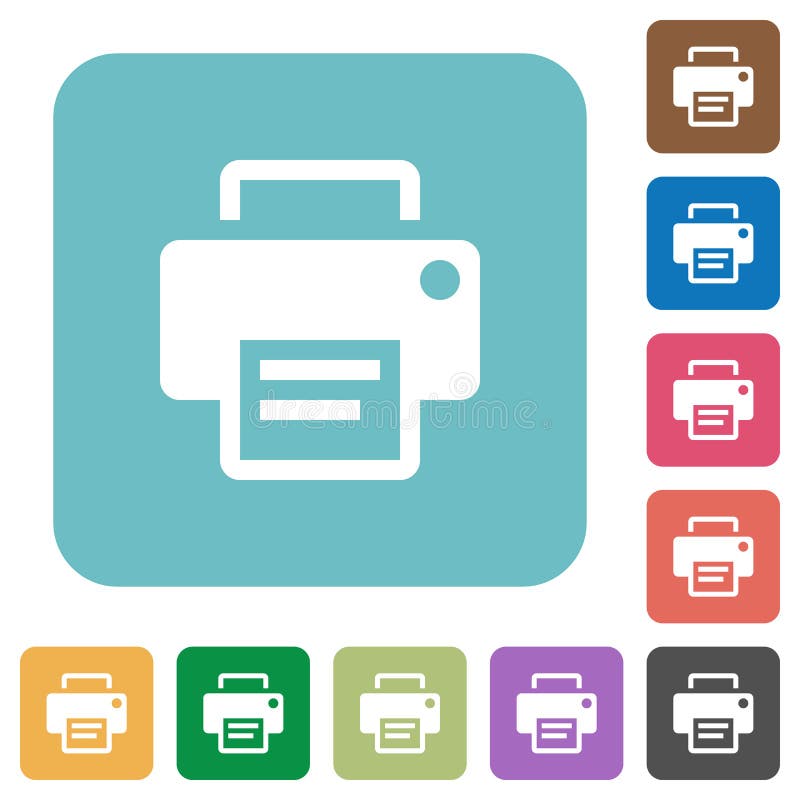 Printer / Copy Machine Icons Stock Vector - Illustration of office ...