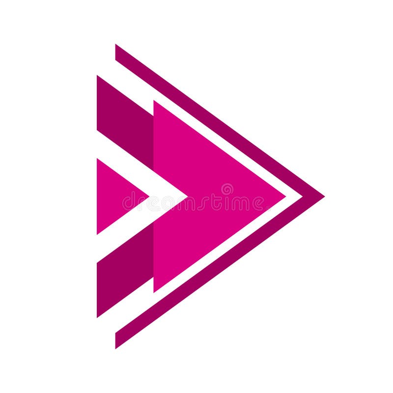 Arrow Head Direction Bullet Point Number Icon Vector Illustration Stock ...