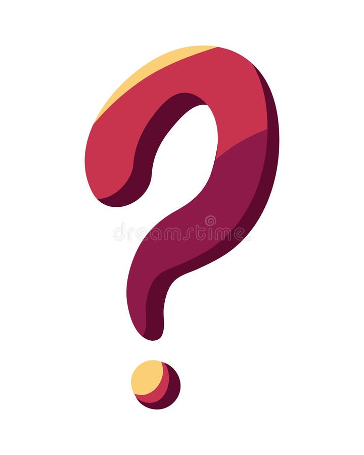 Flat question mark stock vector. Illustration of answer - 273088316