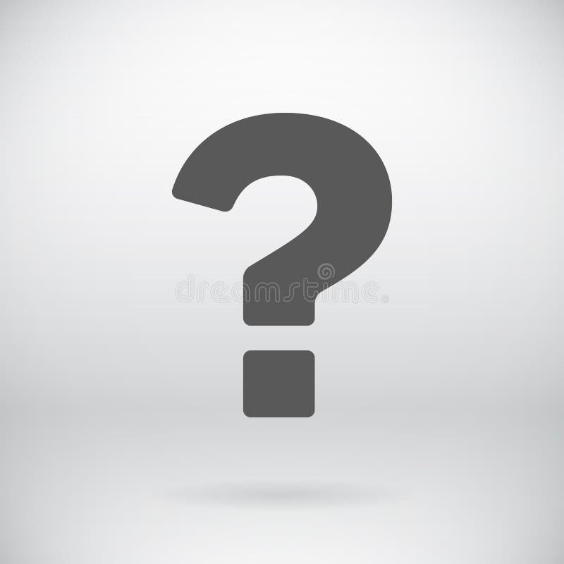 Flat Question Sign Vector Ask Symbol Background Stock Vector ...