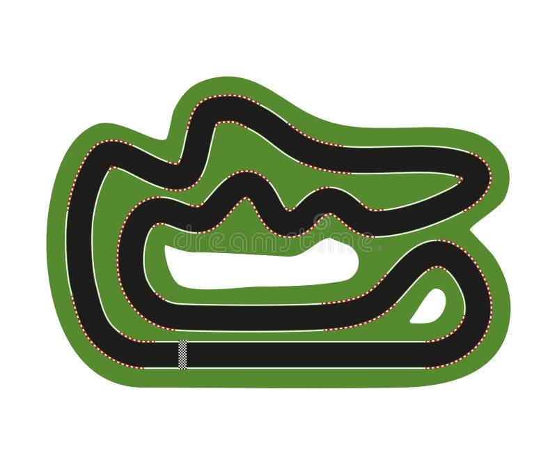 Oval Race Track Clipart